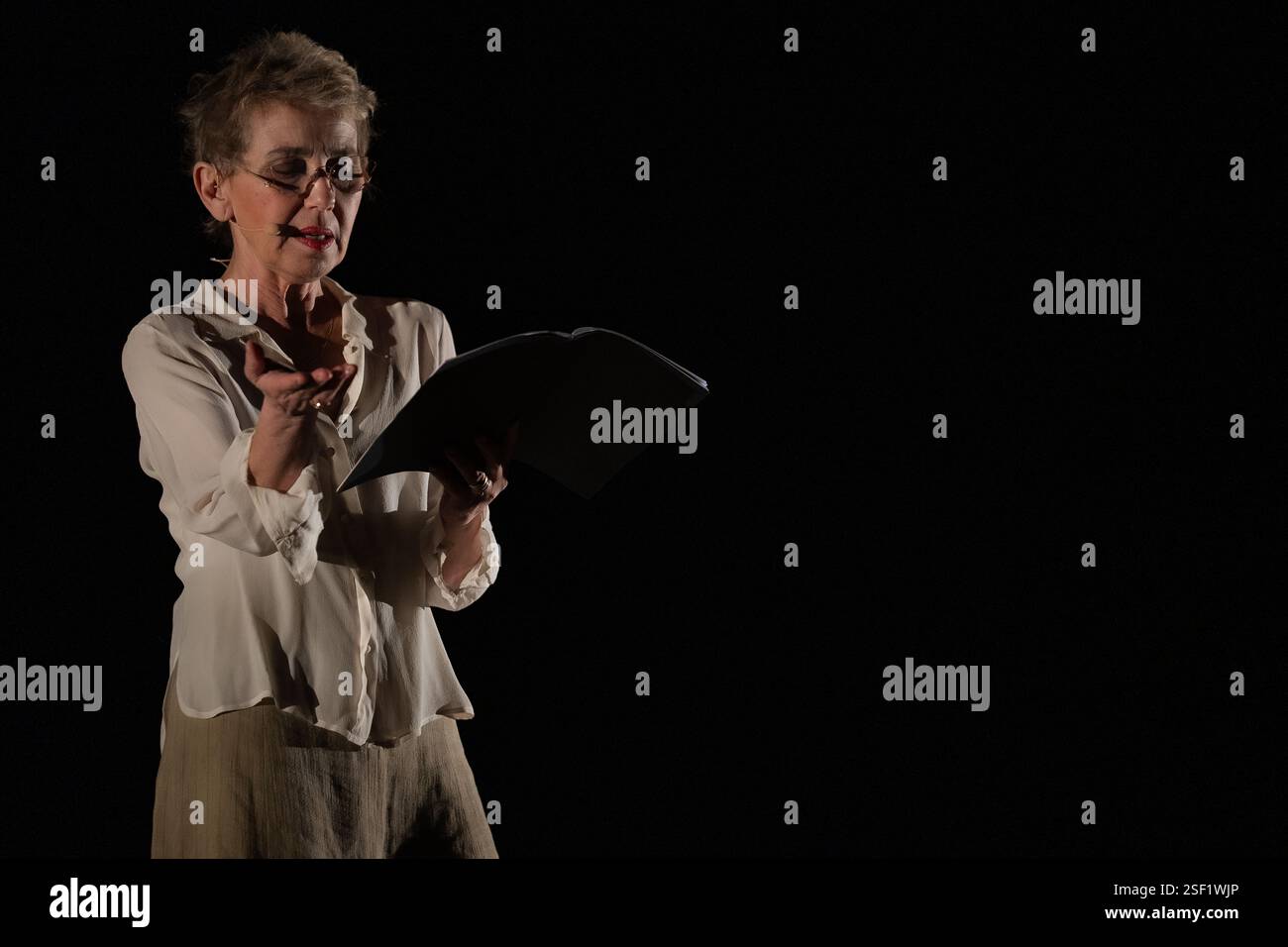 Pagani, Italy. 08th Feb, 2025. Concita De Gregorio performs live on ...