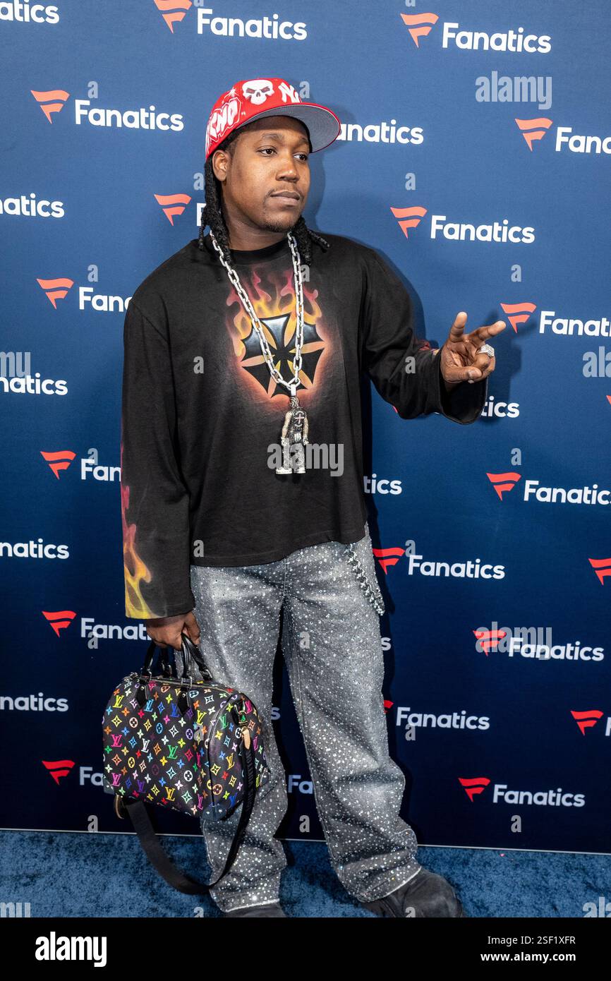 Don Toliver attends Michael Rubin's Fanatics Super Bowl party on ...