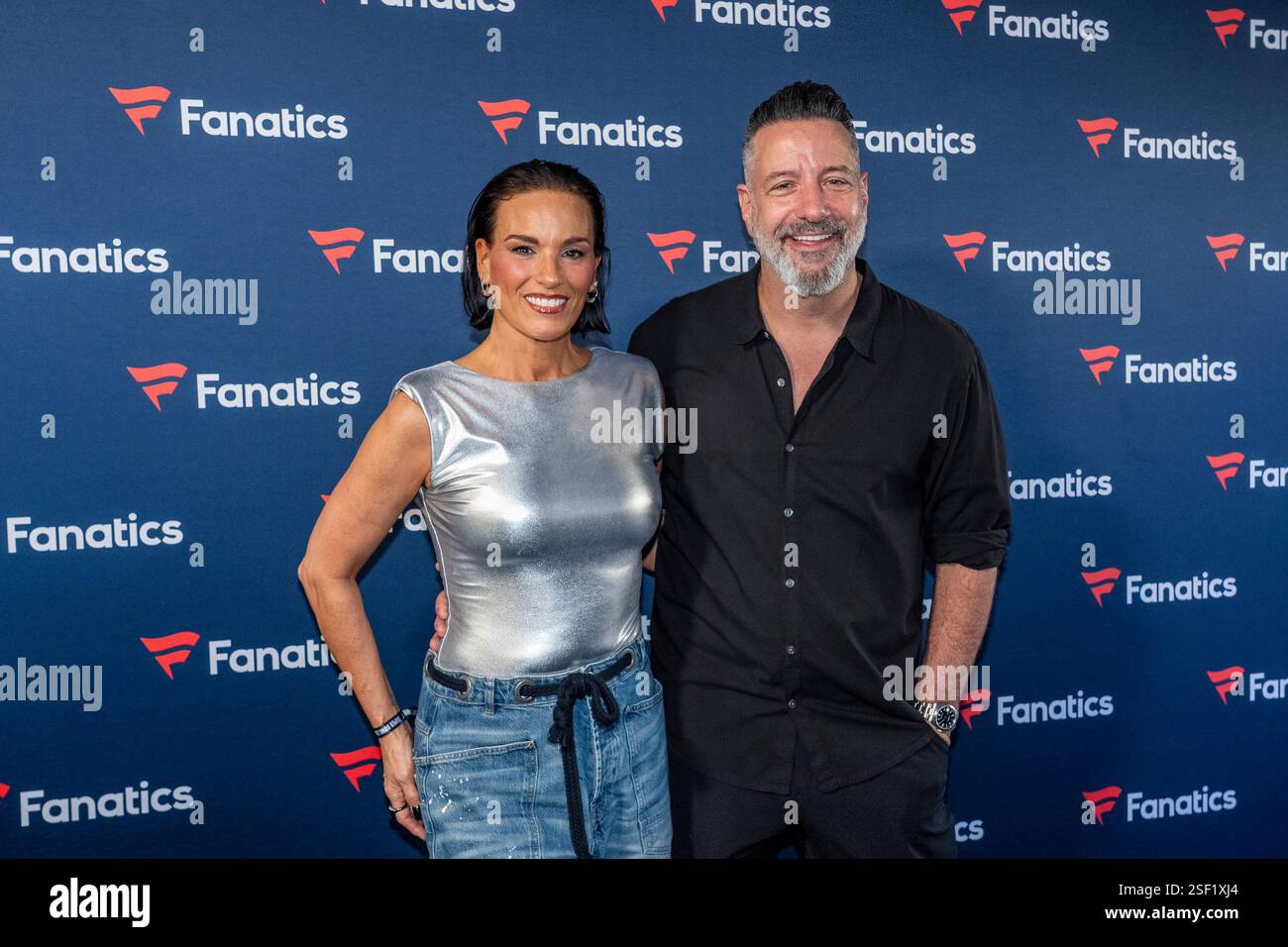 Heidi D'Amelio, left and Marc D'Amelio attend Michael Rubin's Fanatics ...