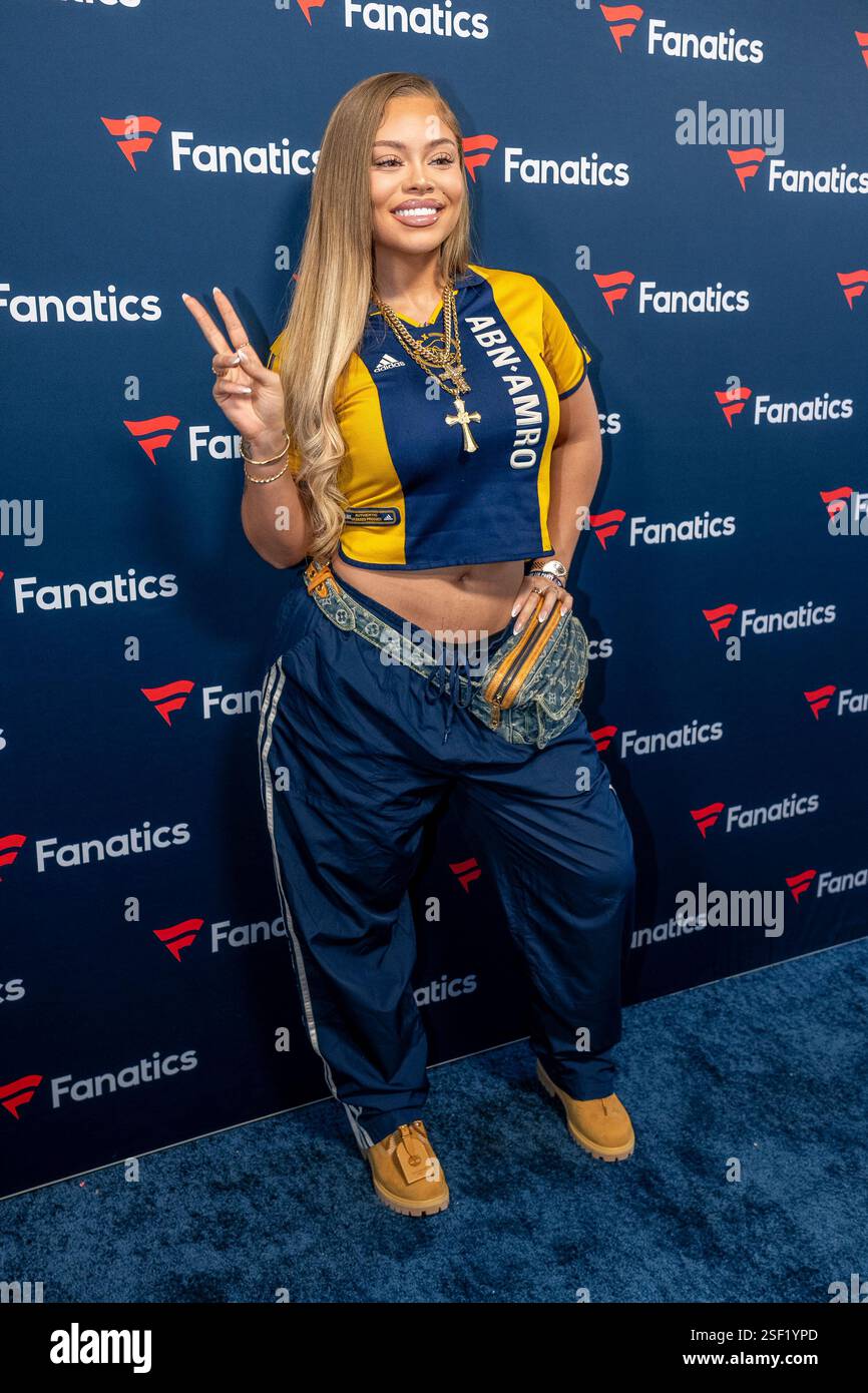Latto attends Michael Rubin's Fanatics Super Bowl party on Saturday ...
