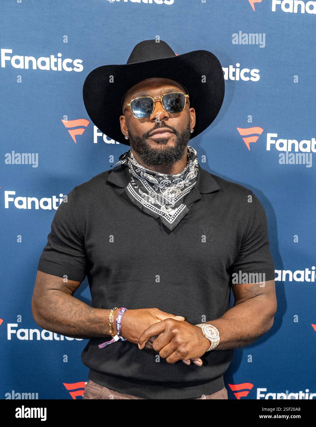 Dez Bryant attends Michael Rubin's Fanatics Super Bowl party on ...