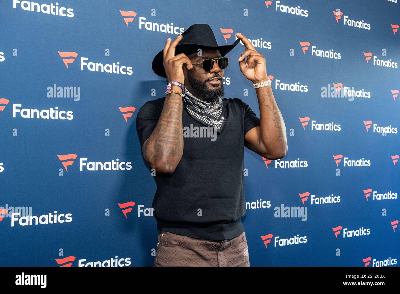 Dez Bryant attends Michael Rubin's Fanatics Super Bowl party on ...