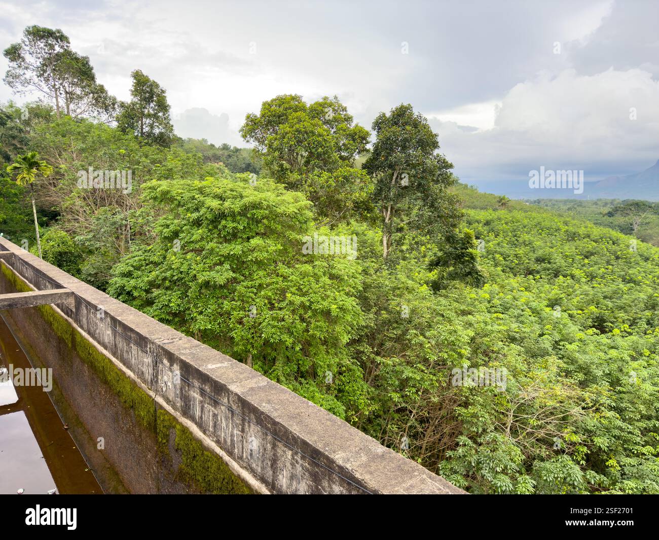 Beatutiful view of the western ghats seen from Mathur Aqueduct which is ...
