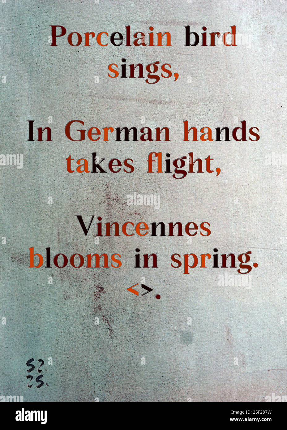 Porcelain bird sings, In German hands takes flight, Vincennes blooms in ...