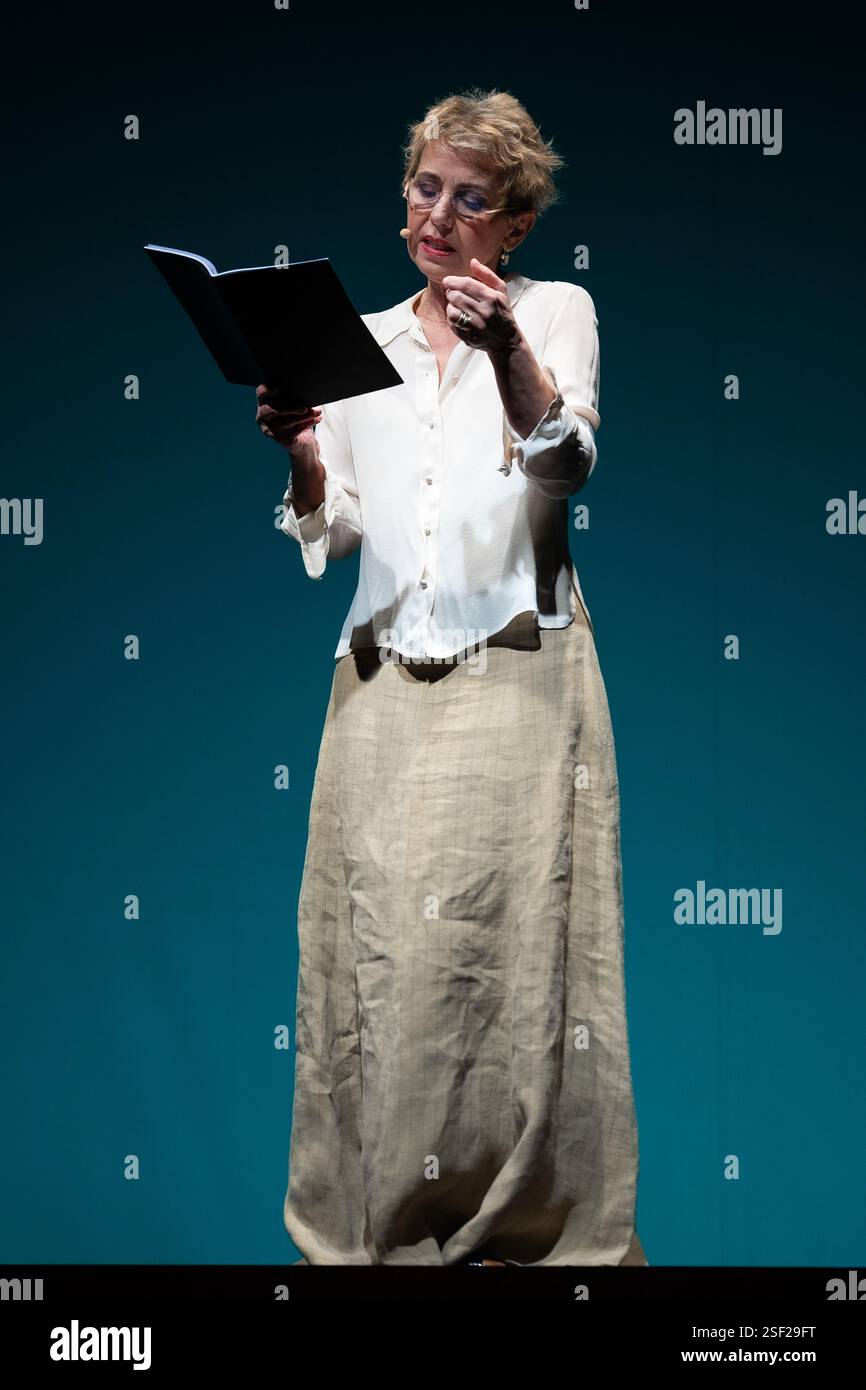 Pagani, Italy. 08th Feb, 2025. Concita De Gregorio performs live on ...