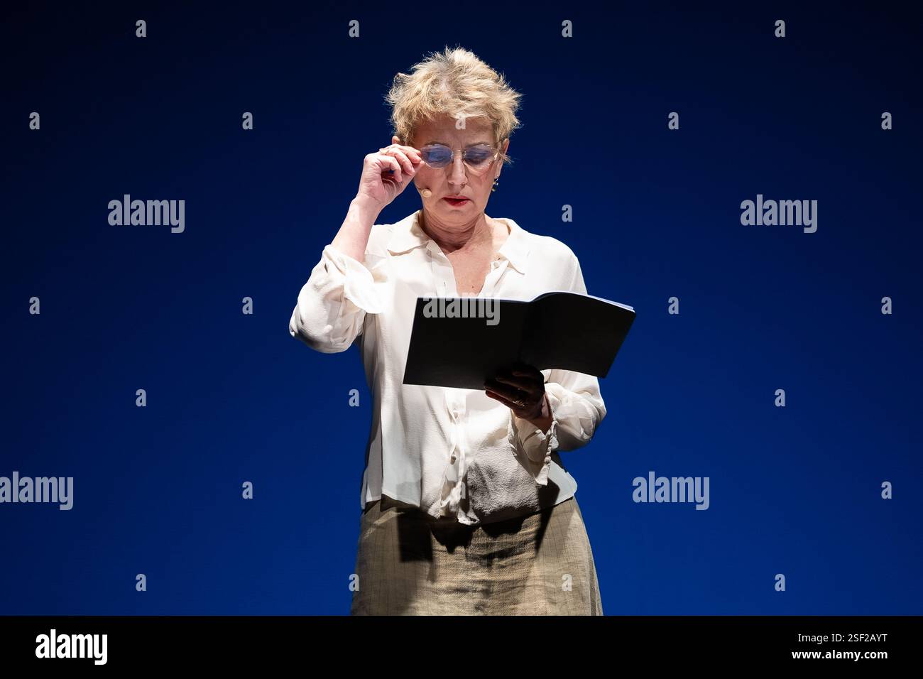 Pagani, Italy. 08th Feb, 2025. Concita De Gregorio performs live on ...