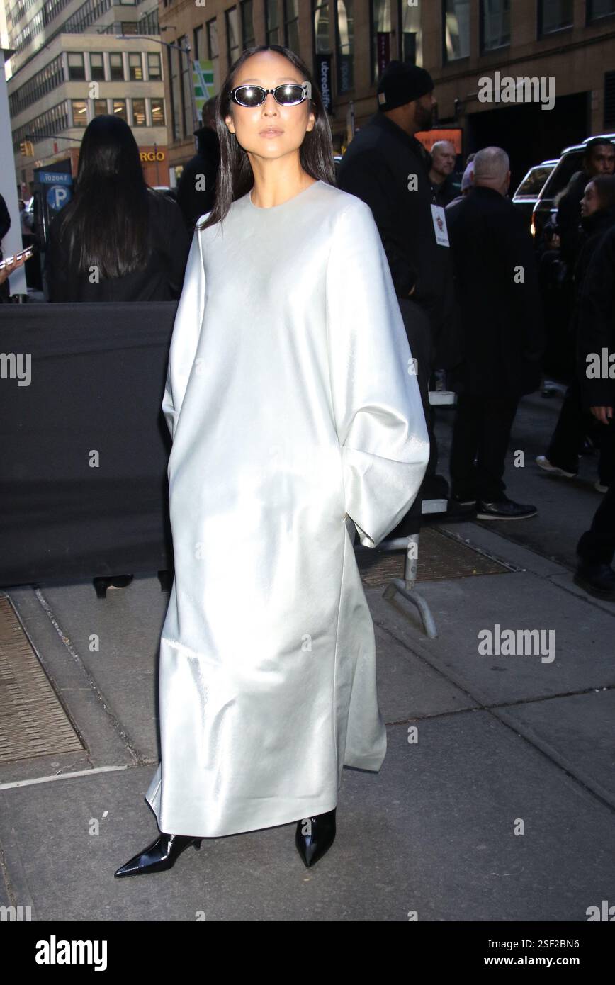 February 07, 2025 Greta Lee attend Calvin Klein 2025 Collection in New ...