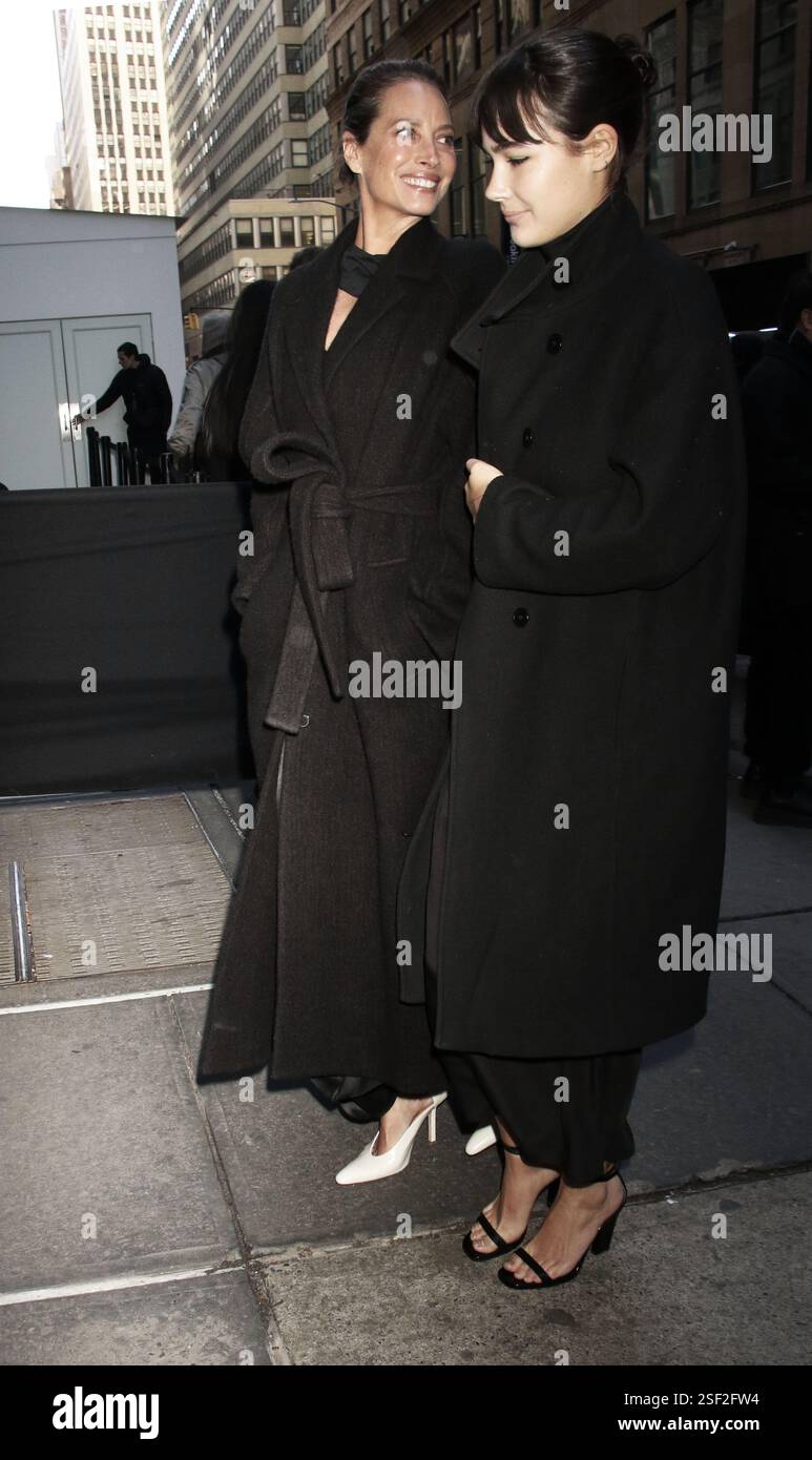 February 07, 2025 Christy Turlington and Grace Burns attend Calvin ...