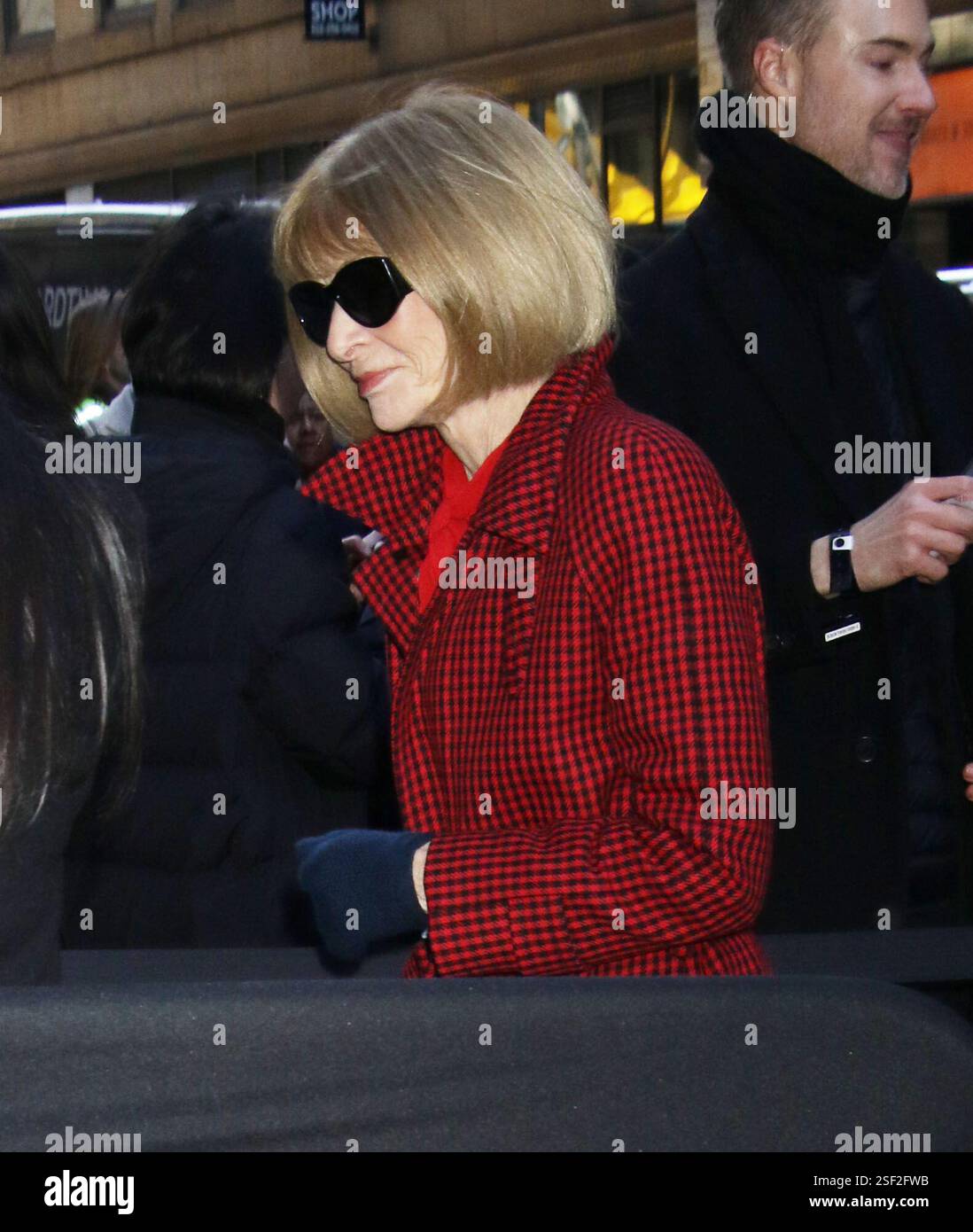 February 07, 2025 Anna Wintour attend Calvin Klein 2025 Collection in ...