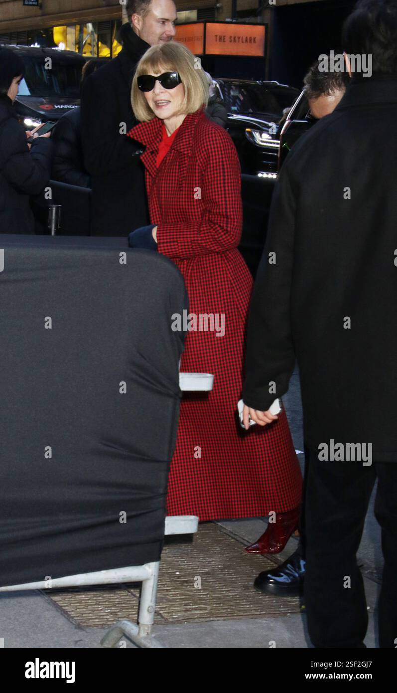 February 07, 2025 Anna Wintour attend Calvin Klein 2025 Collection in ...