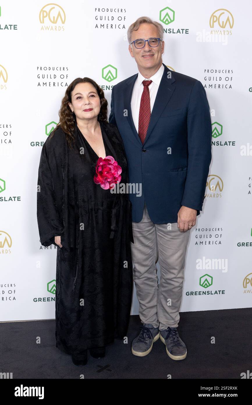 Los Angeles, USA. 08th Feb, 2025. Tessa Ross and Michael Jackman attend ...