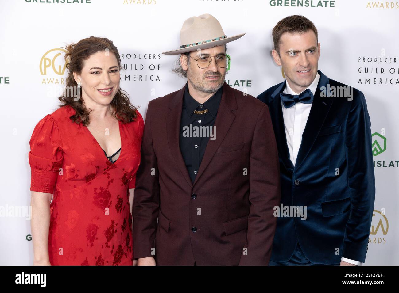 Los Angeles, USA. 08th Feb, 2025. Lizzie Gillett, Ian Bonhôte and ...