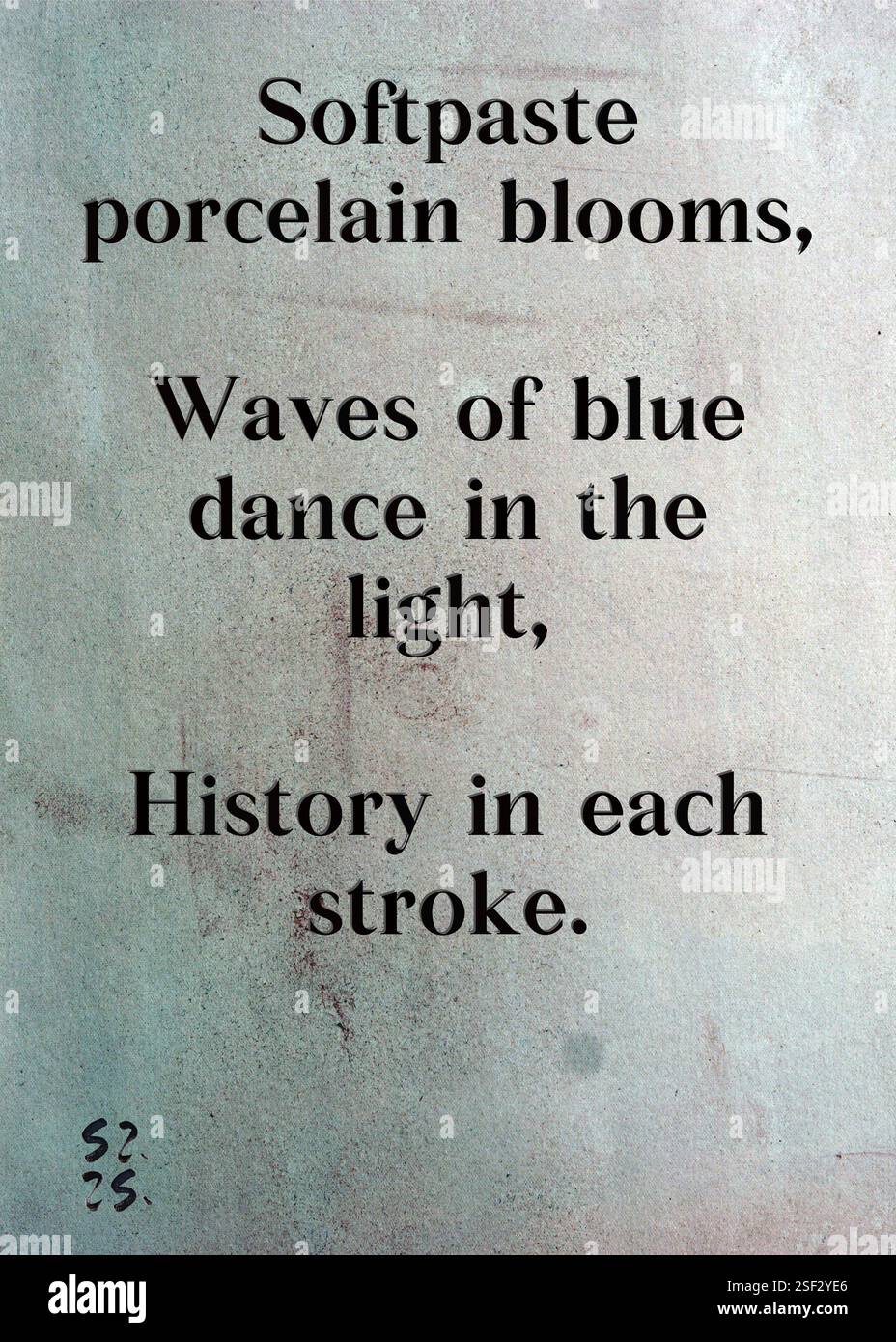 Softpaste porcelain blooms, Waves of blue dance in the light, History ...