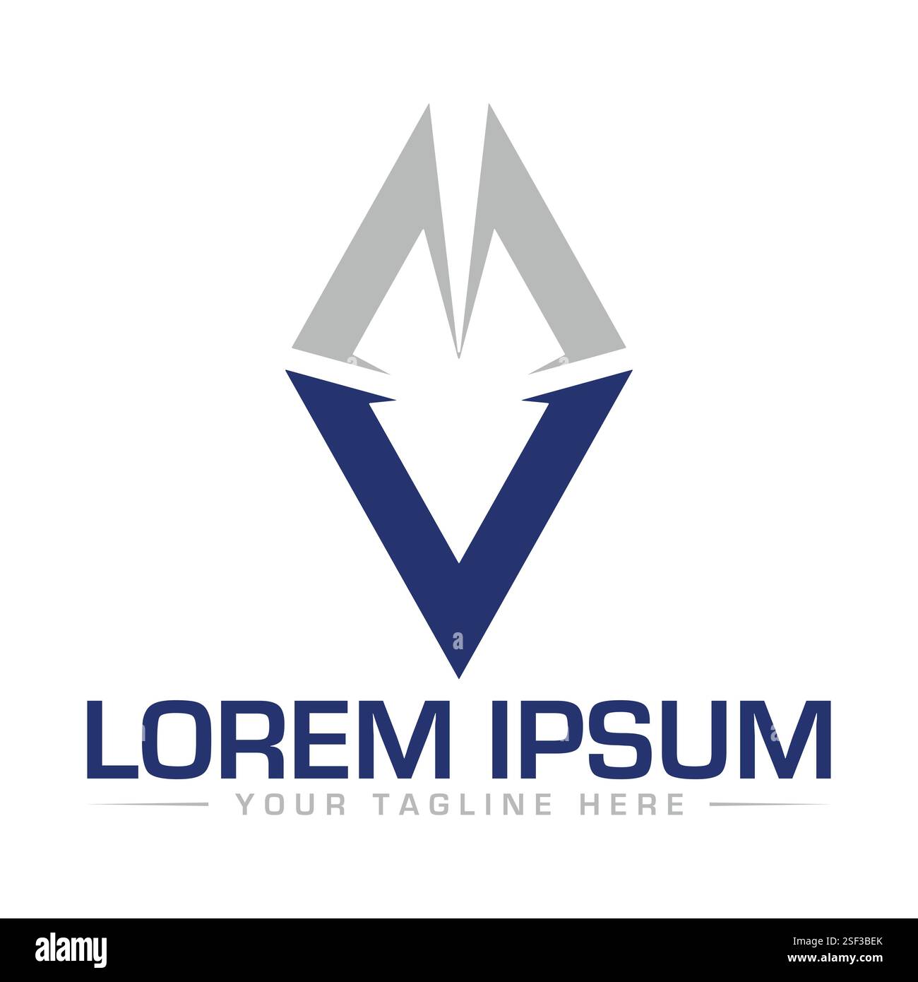 MV Letter Logo Design Stock Vector Image & Art - Alamy