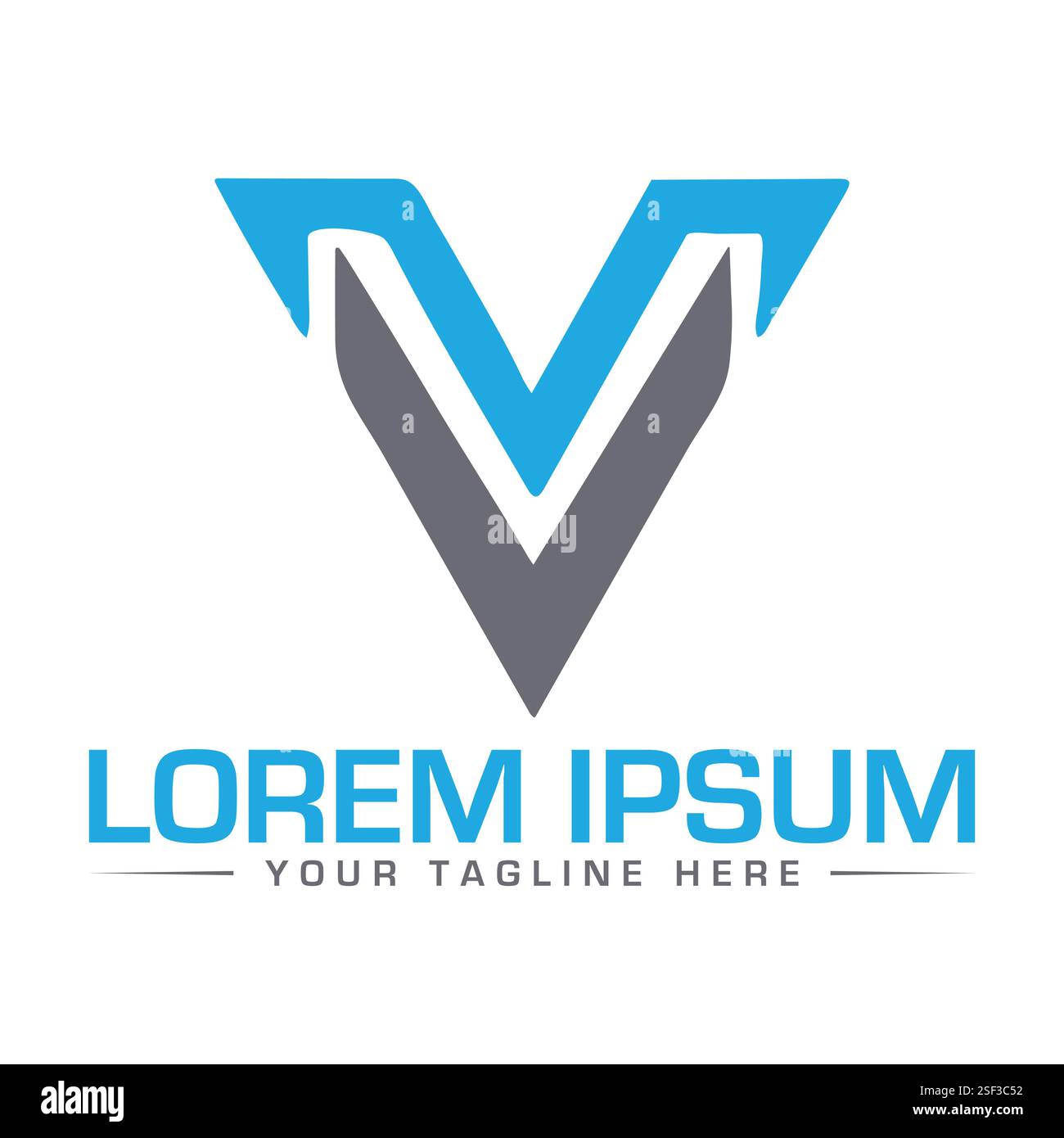 MV Letter Logo Design Stock Vector Image & Art - Alamy