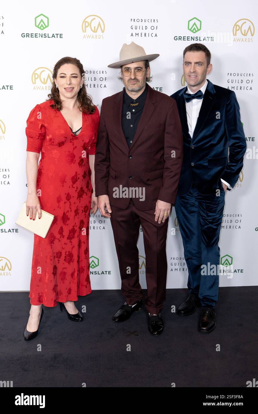 Los Angeles, USA. 08th Feb, 2025. Lizzie Gillett, Ian Bonhôte and ...