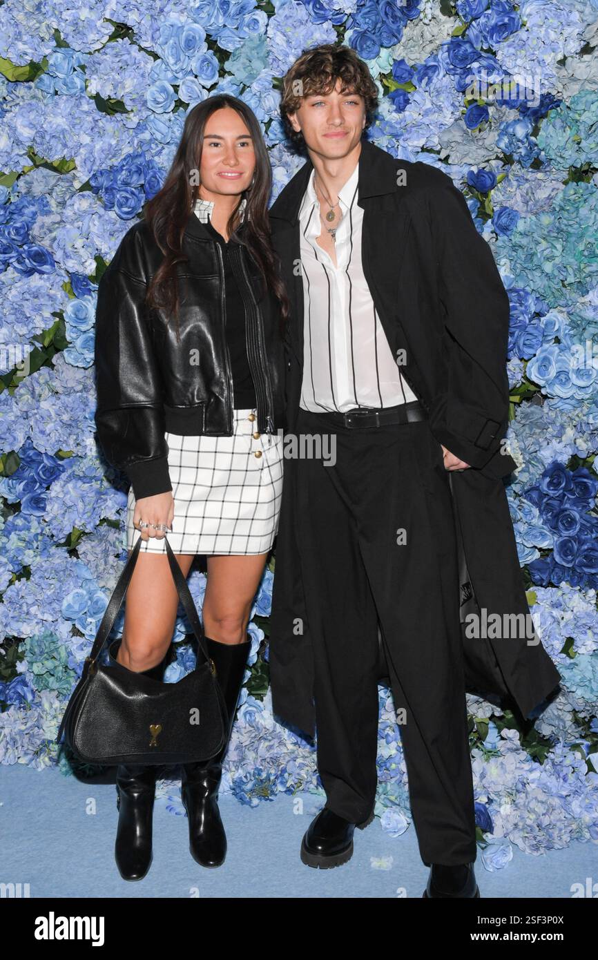 (L-R) Gavin Casalegno and Cheyanne King attend alice + olivia by Stacey ...