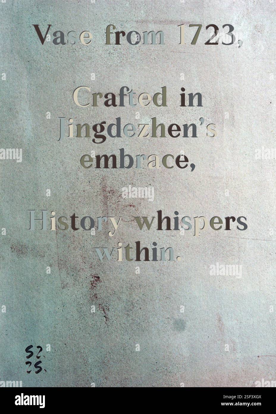 Vase from 1723, Crafted in Jingdezhen's embrace, History whispers ...