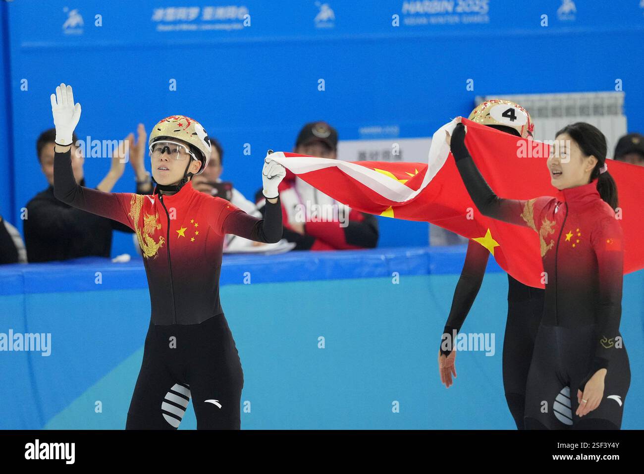 Harbin, China's Heilongjiang Province. 9th Feb, 2025. (from L to R) Fan ...