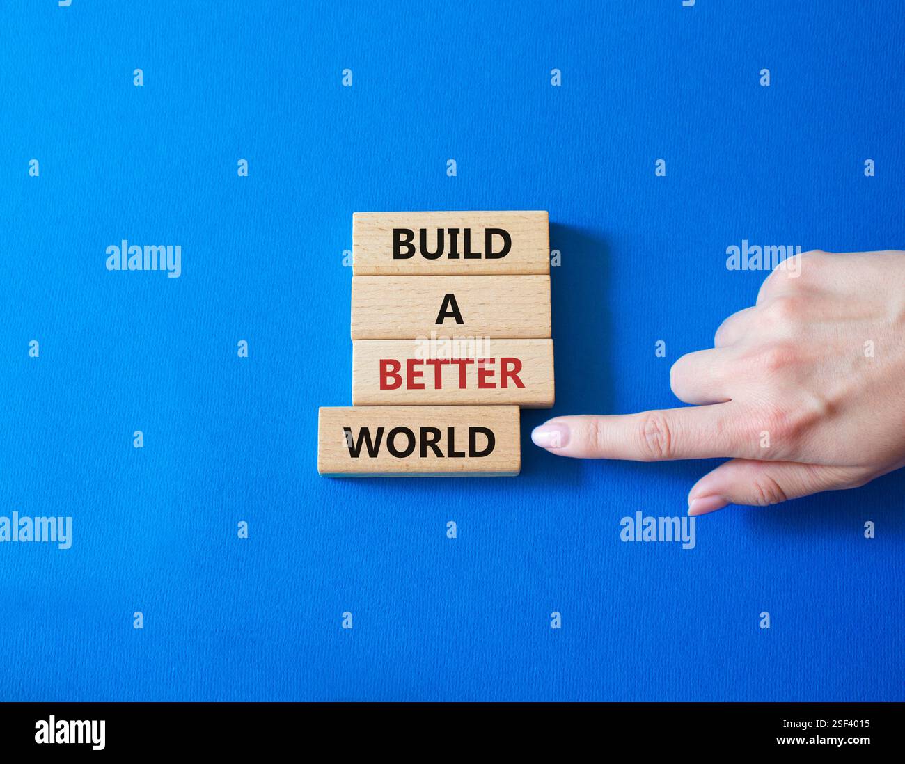 Build a better world symbol. Concept words Build a better world on ...