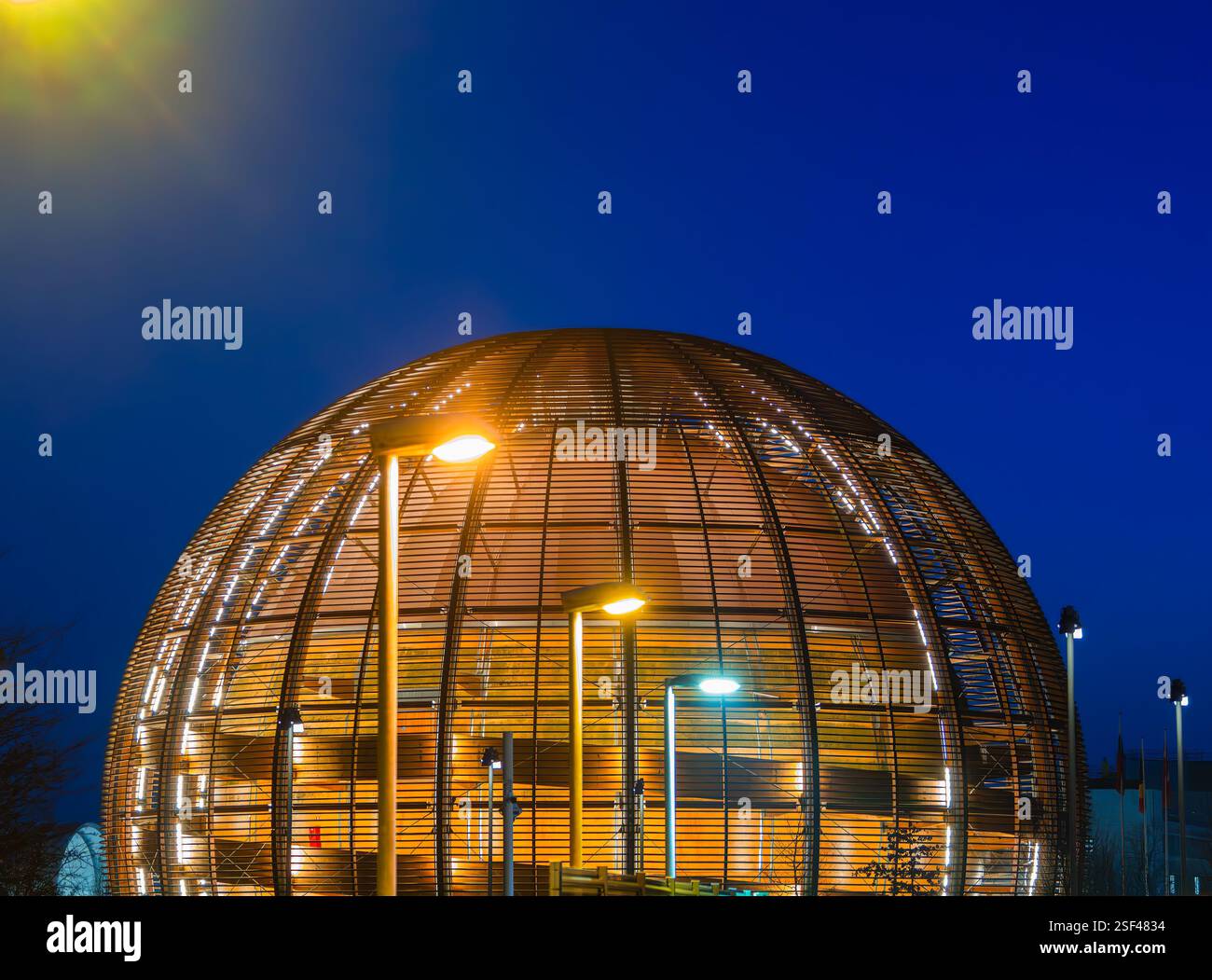 Geneva, Switzerland - February 5, 2025: Globe of Science and Innovation ...