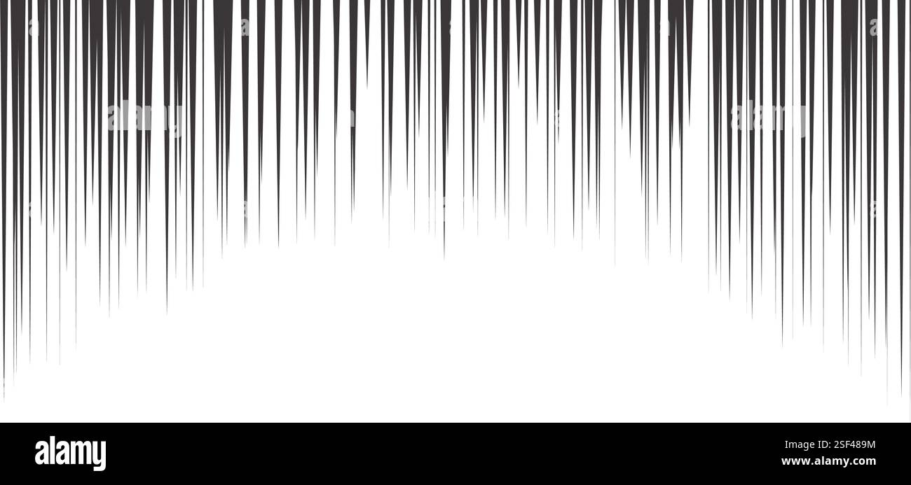 Vertical speed lines for comic manga book. Anime graphic halftone ...