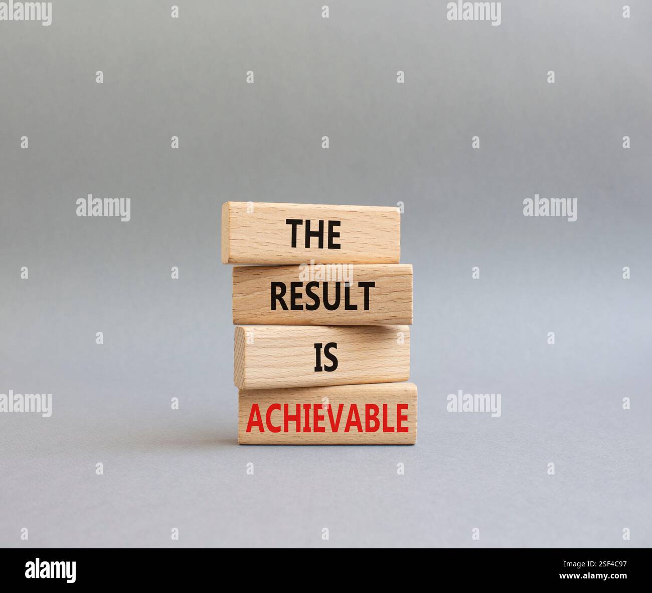 The result is achievable symbol. Concept words The result is achievable ...