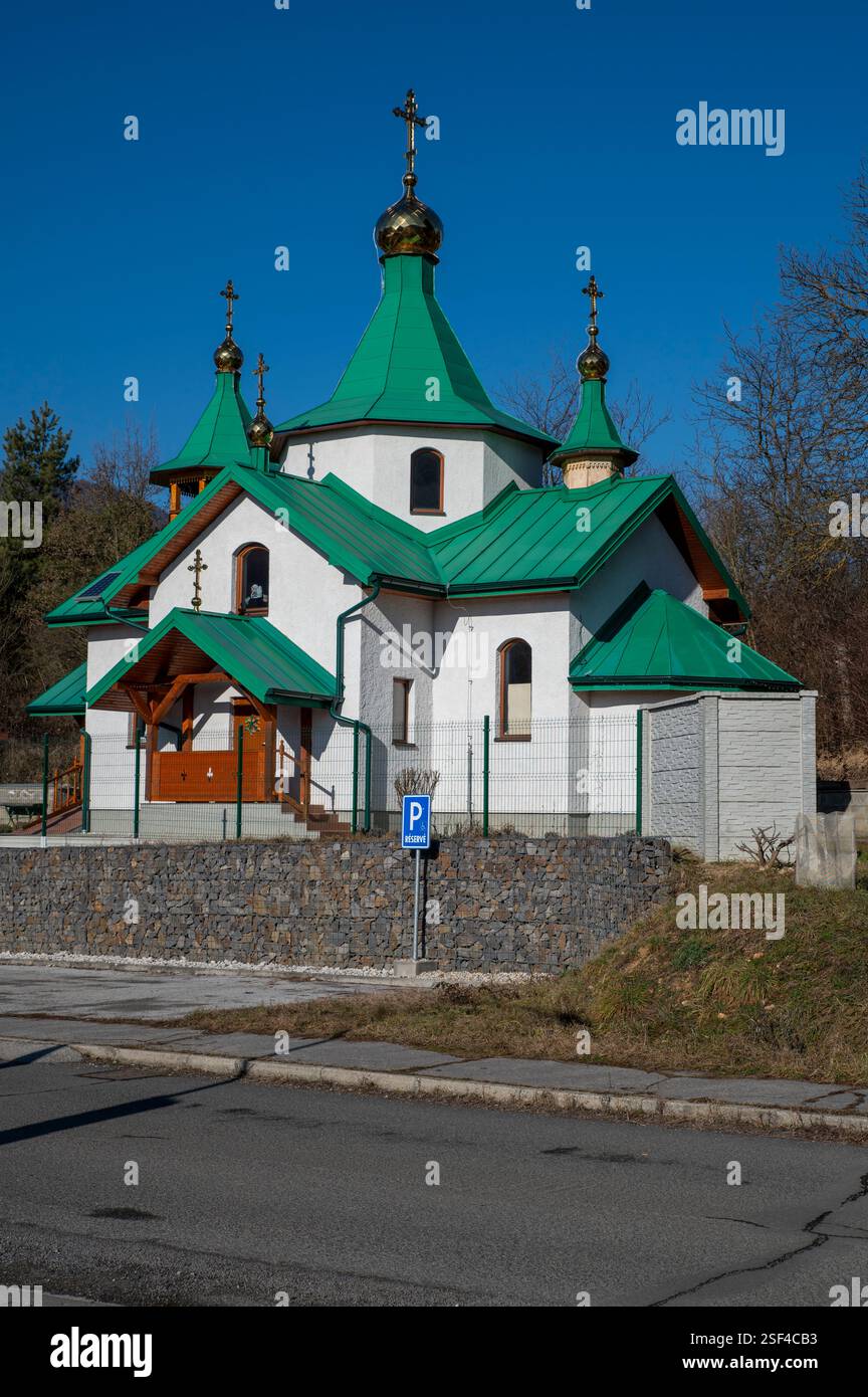 The Orthodox Church of the Holy Trinity in Nova Bana. Slovakia Stock ...
