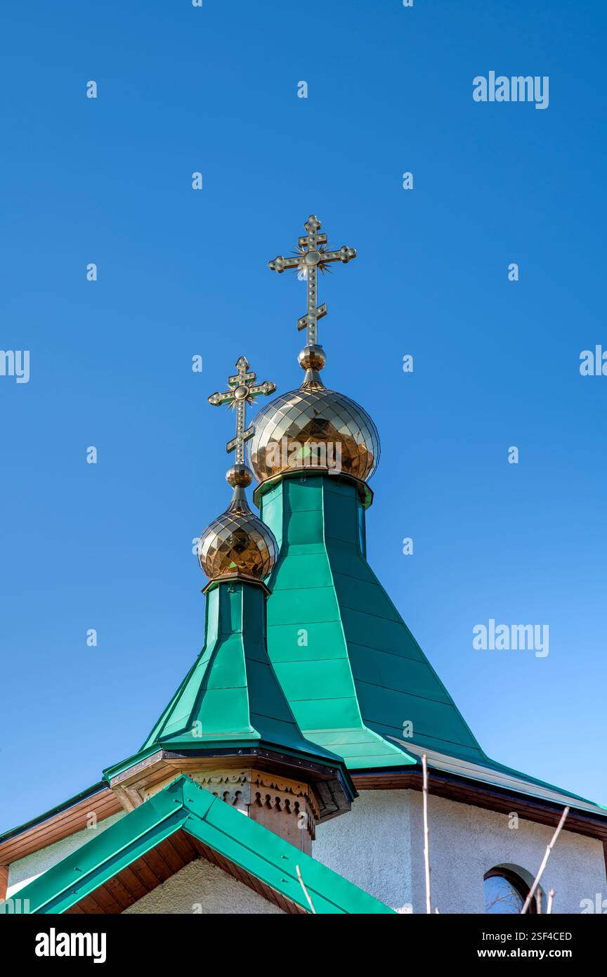 The Orthodox Church of the Holy Trinity in Nova Bana. Slovakia Stock ...