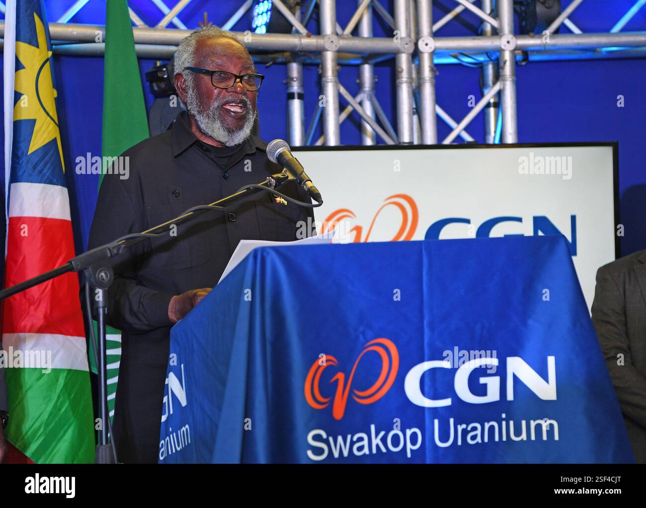 Windhoek. 8th Dec, 2023. This file photo taken on Dec. 8, 2023 shows ...