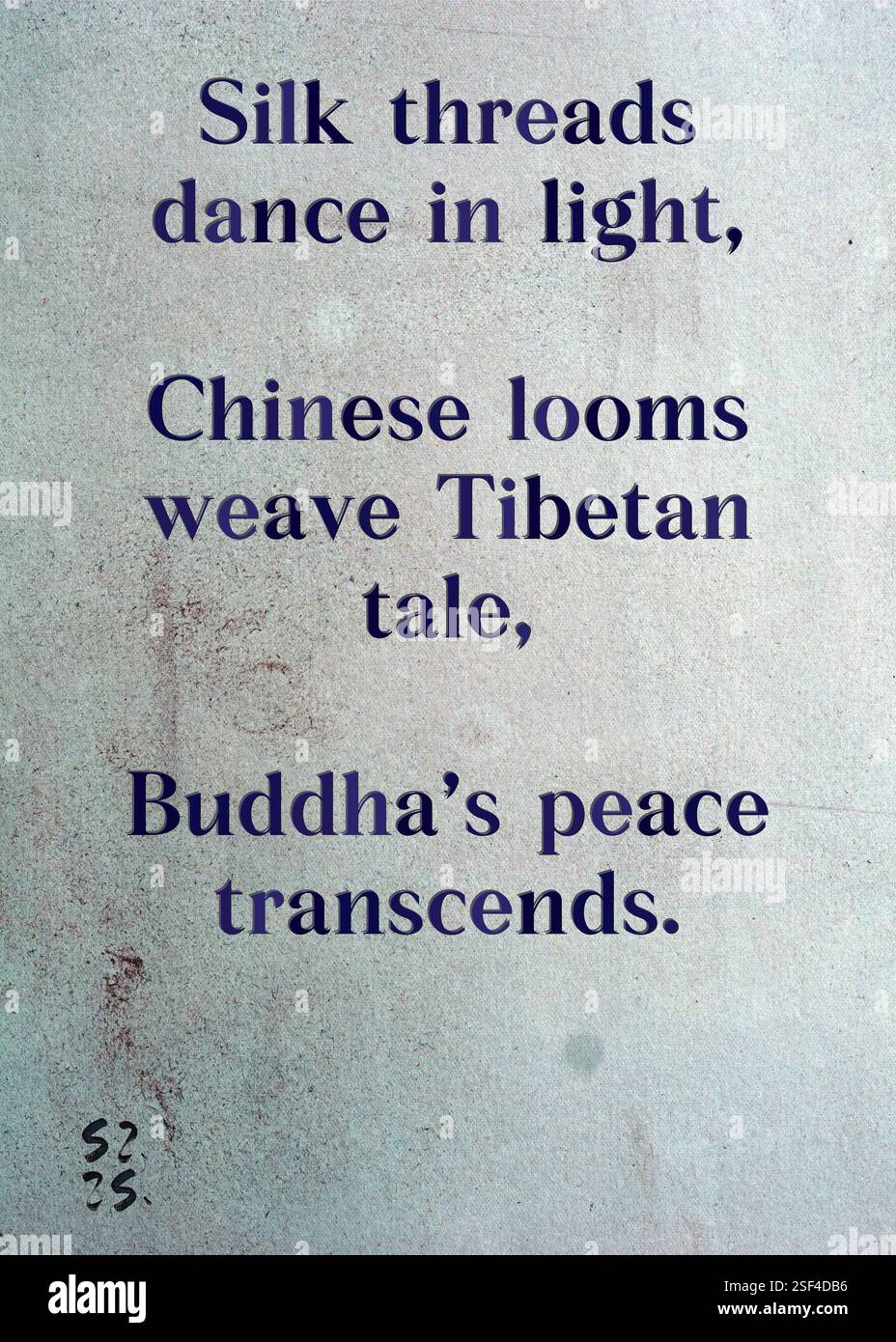 Silk threads dance in light, Chinese looms weave Tibetan tale, Buddha's ...