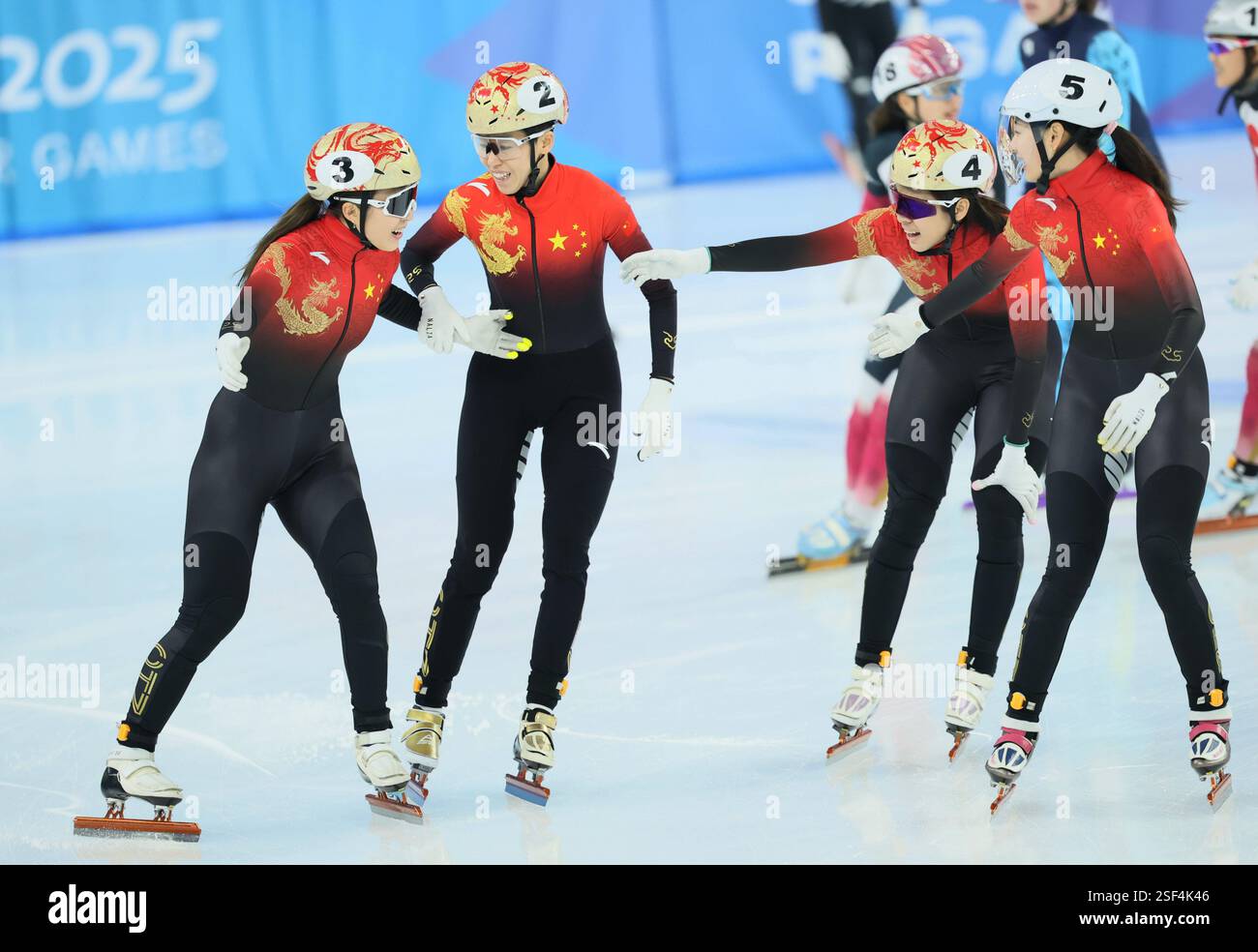 Harbin, China's Heilongjiang Province. 9th Feb, 2025. (from L to R ...