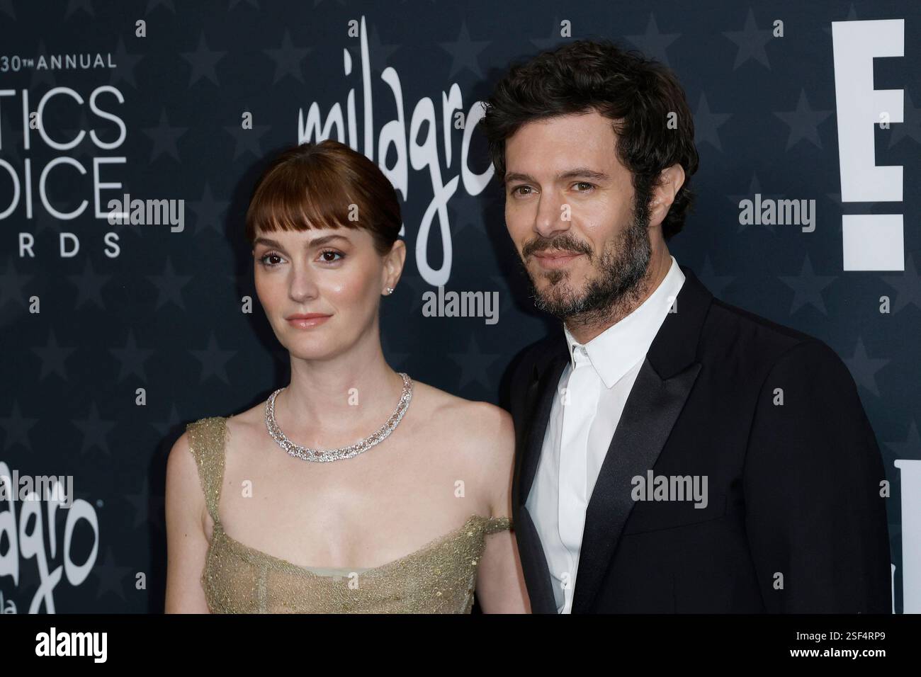 February 7, 2025, Santa Monica, California, USA: Leighton Meester, Adam ...