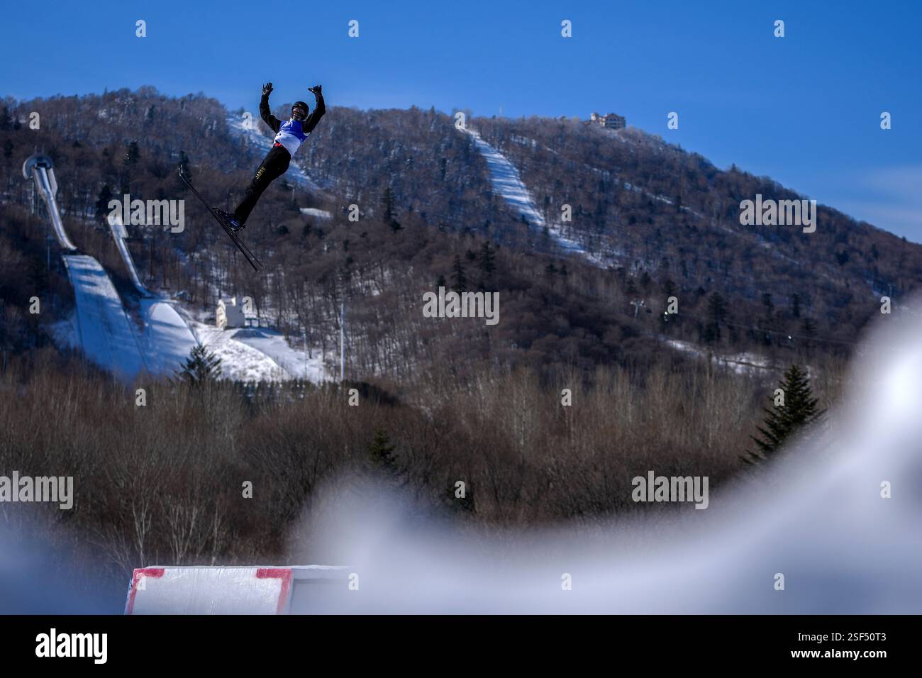 Haruto Igarashi of Japan competes in the Men's Freeski Aerials at the ...
