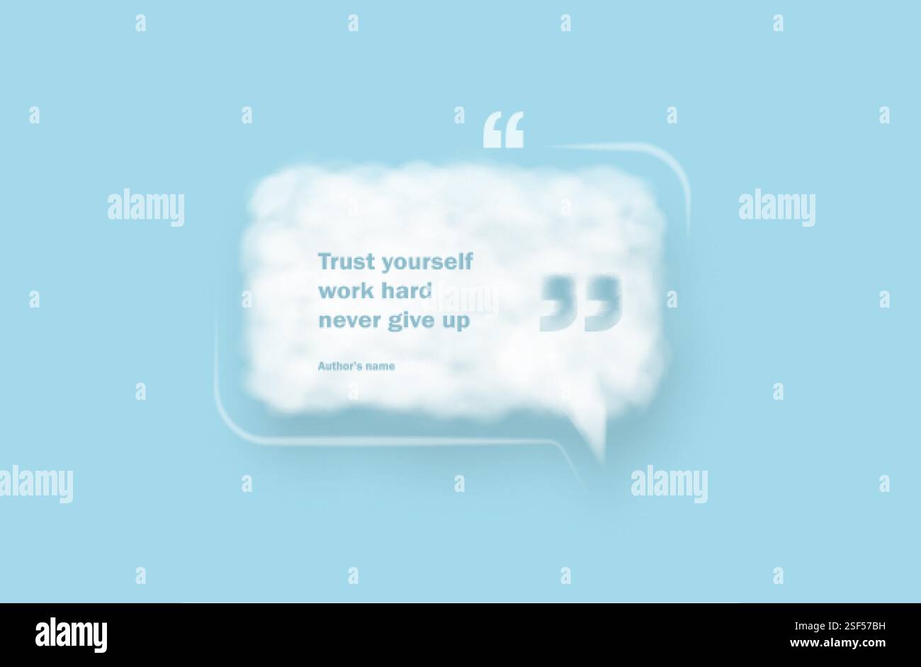 3D bubble testimonial banner, quote, infographic. Social media post ...