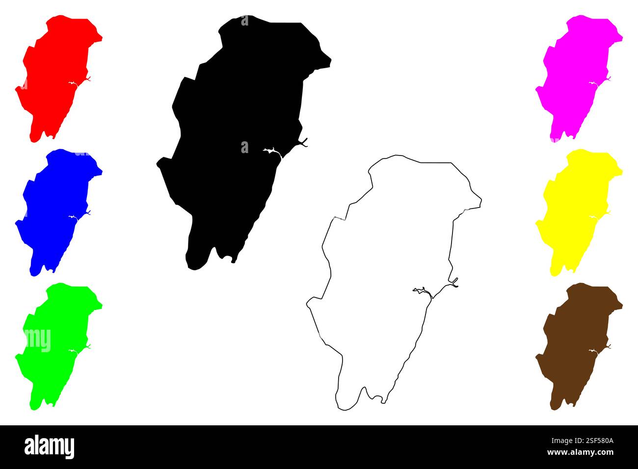 Bajos de Haina city (Dominican Republic, Hispaniola) map vector ...