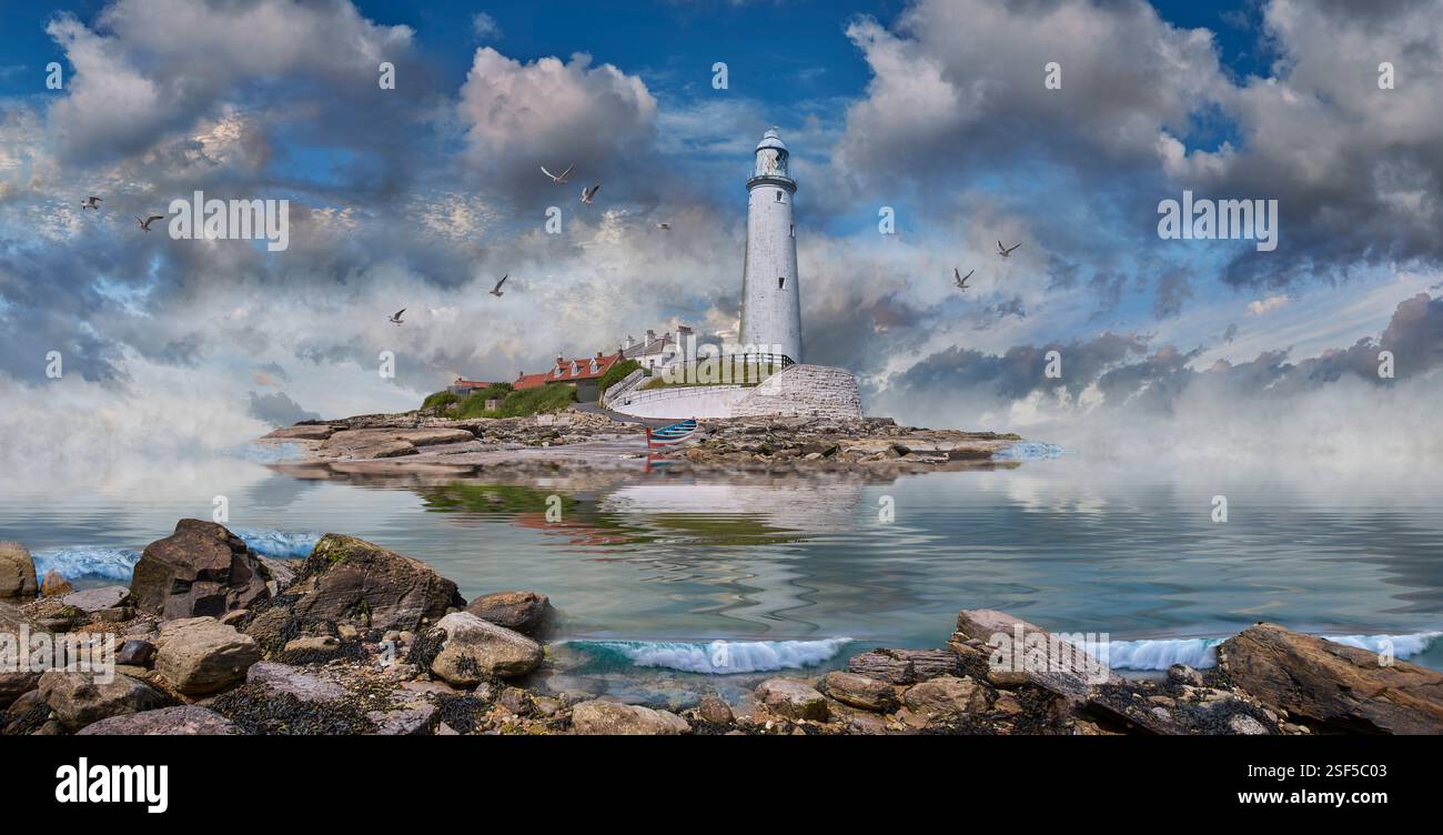 St Mary's Lighthouse, originally built in 1664 on an earlier Abbey ...