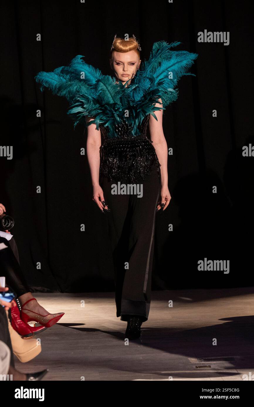 Model walks runway for The Blonds show during New York Fashion Week ...