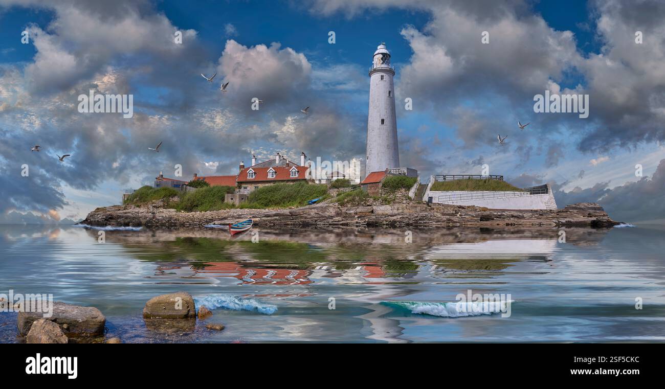 St Mary's Lighthouse, originally built in 1664 on an earlier Abbey ...