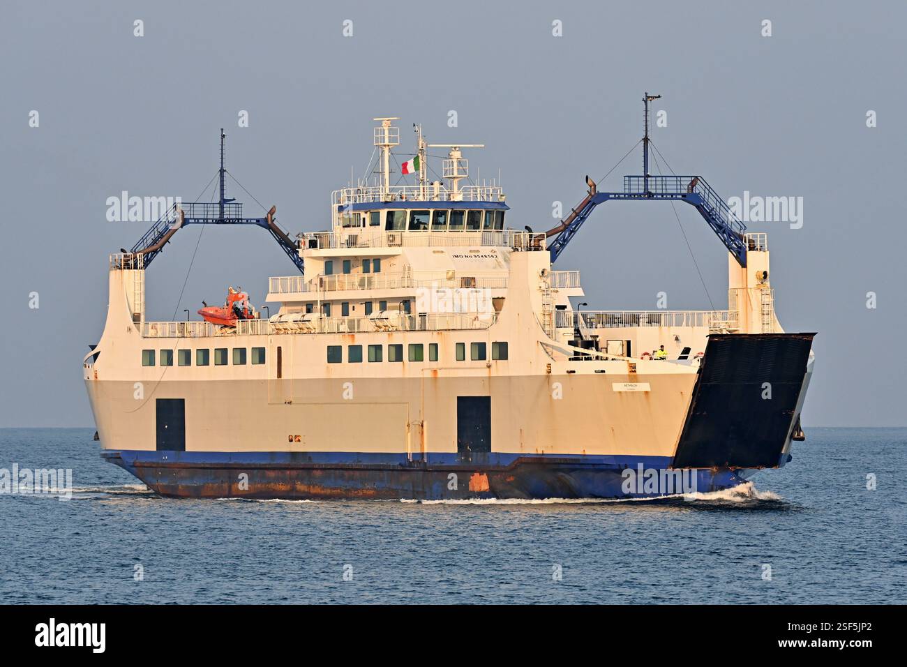 Double ended ferry AETHALIA at the KIel Fjord heading for the ...