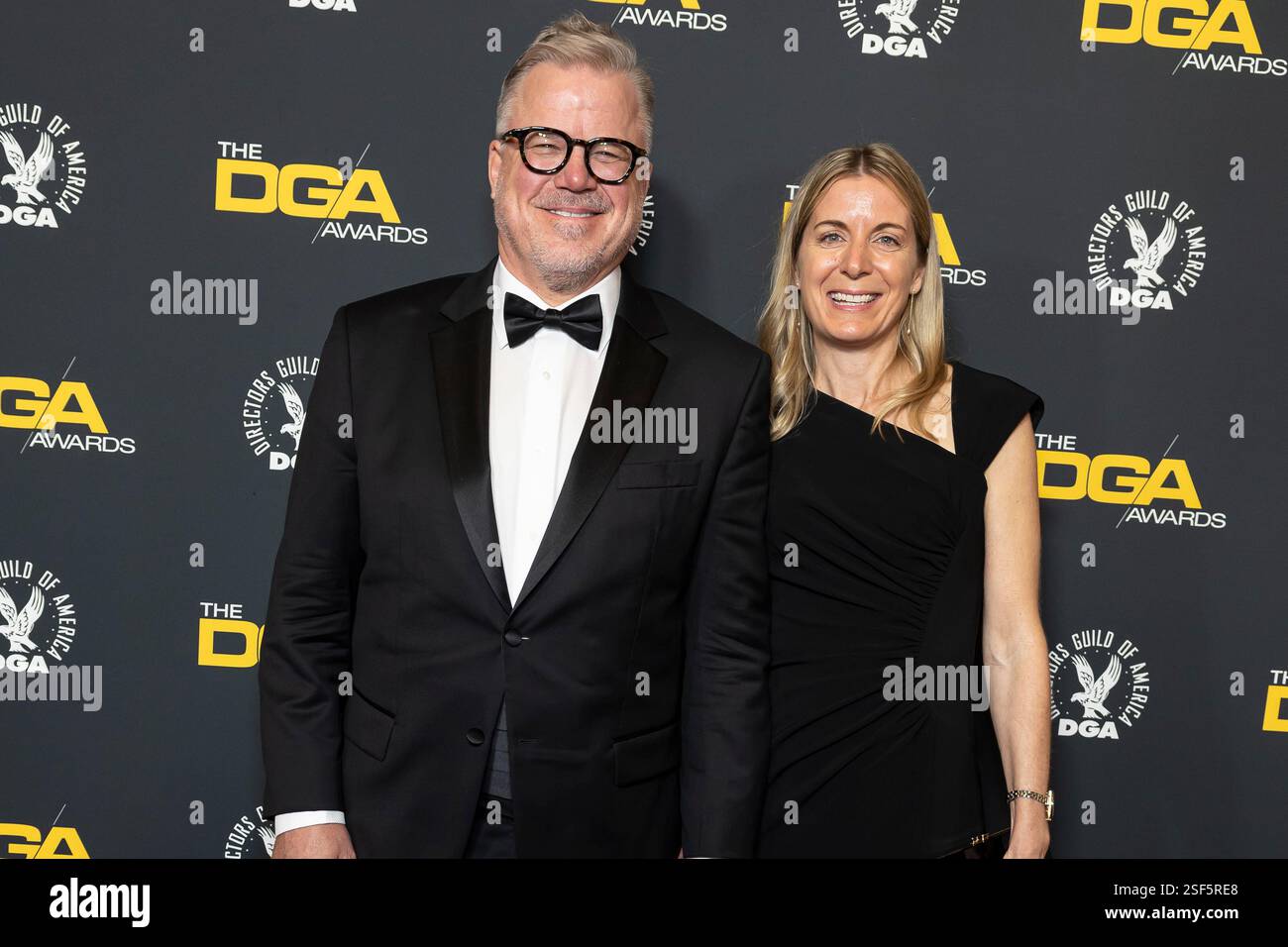Beverly Hills, USA. 08th Feb, 2025. Alex Graves and guest attend the ...