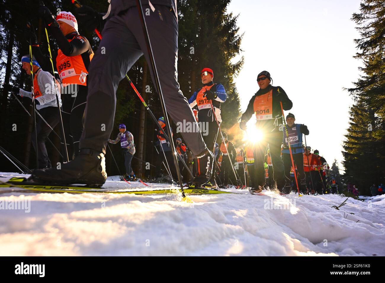 Bedrichov, Czech Republic. 09th Feb, 2025. The Jizerska padesatka, Ski ...
