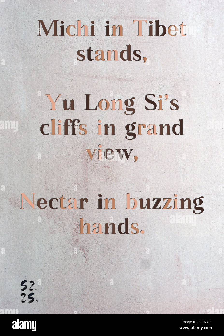 Michi in Tibet stands, Yu Long Si's cliffs in grand view, Nectar in ...