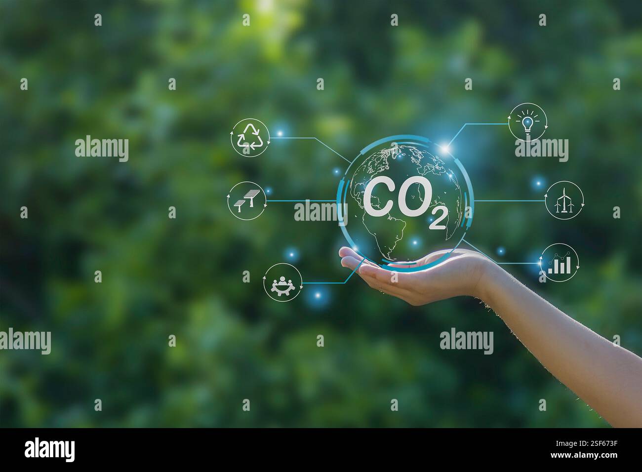 The carbon neutral concept reduces CO2 emissions, reducing global ...