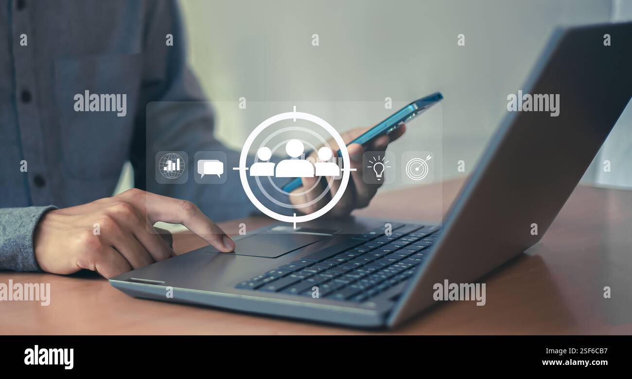 The concept of targeting marketing for target customers Stock Photo - Alamy