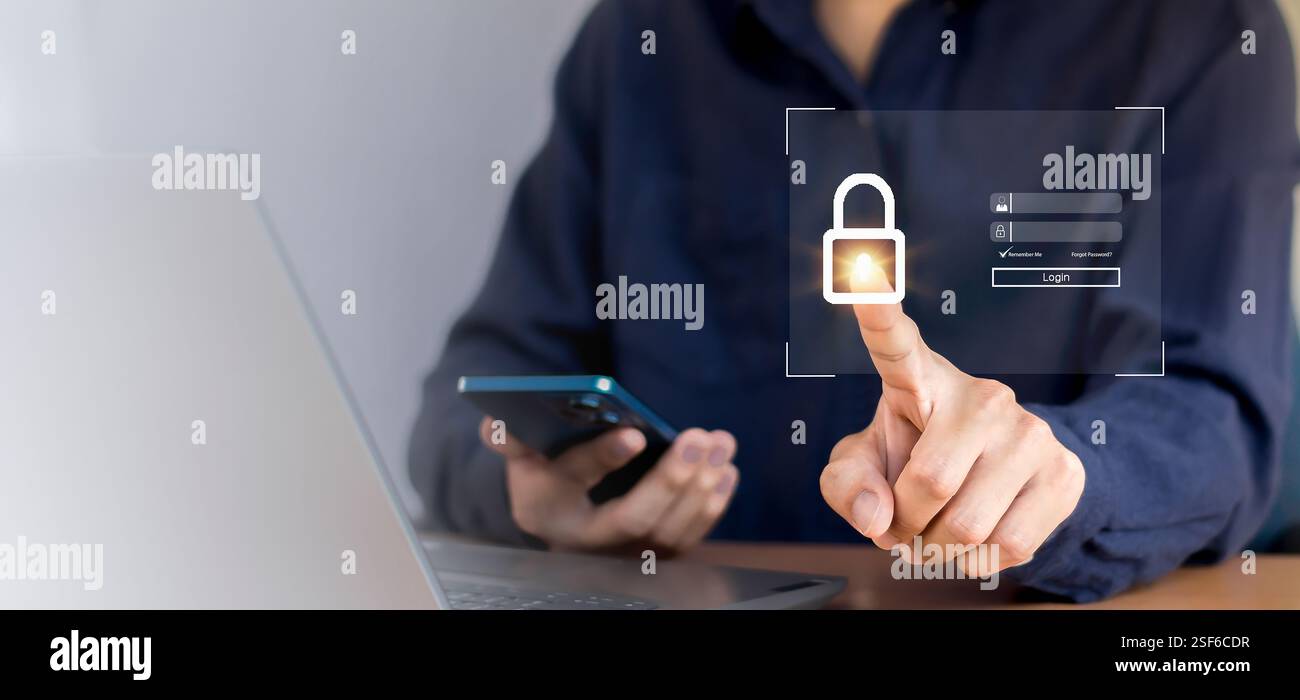 Encryption, secure internet access, cyber security, user privacy concept Stock Photo - Alamy