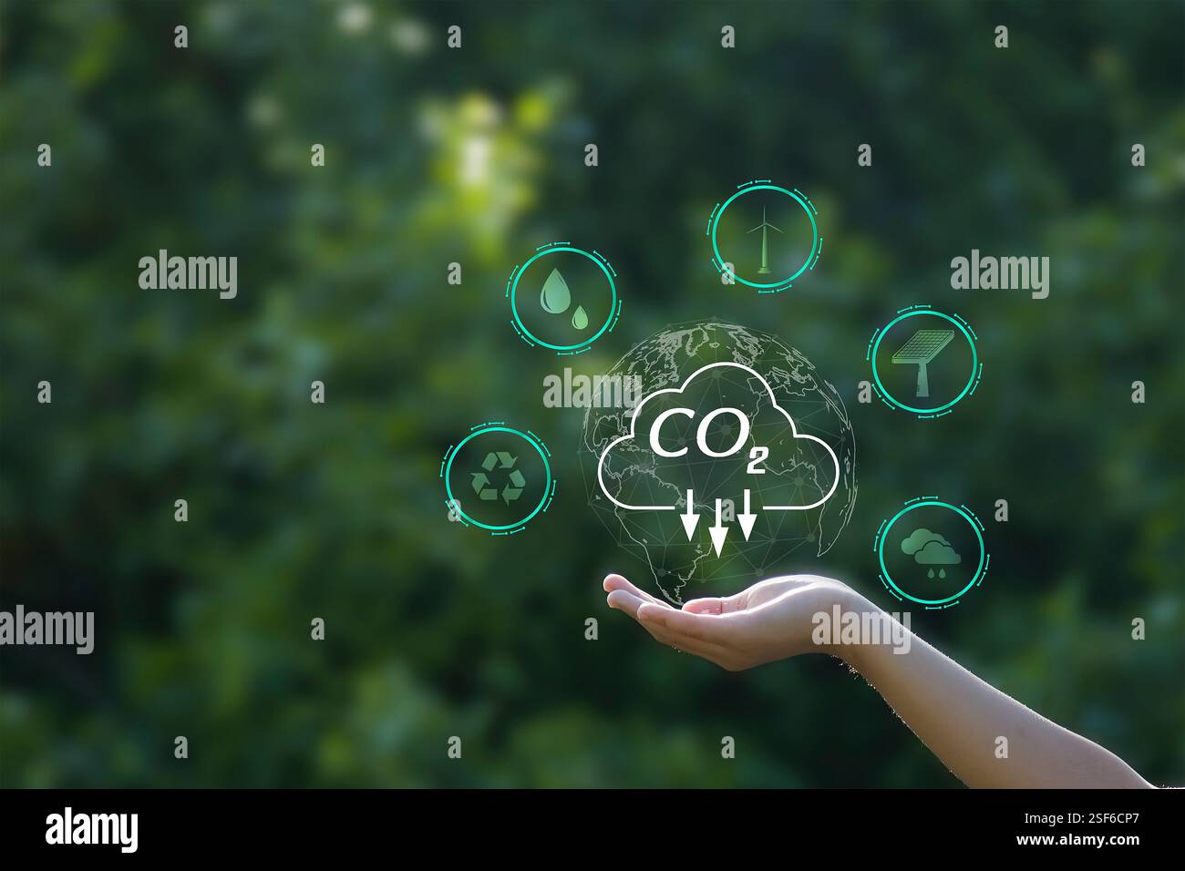 The carbon neutral concept reduces CO2 emissions, reducing global ...