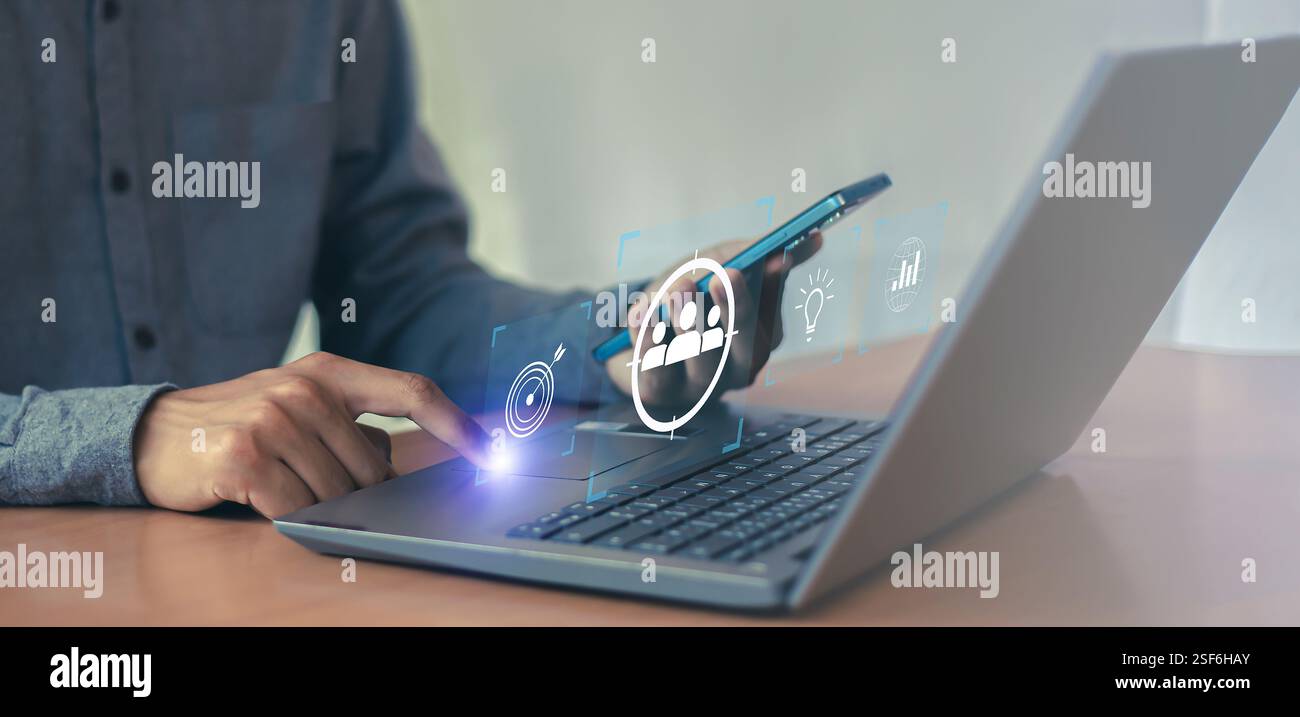 The concept of targeting marketing for target customers Stock Photo - Alamy