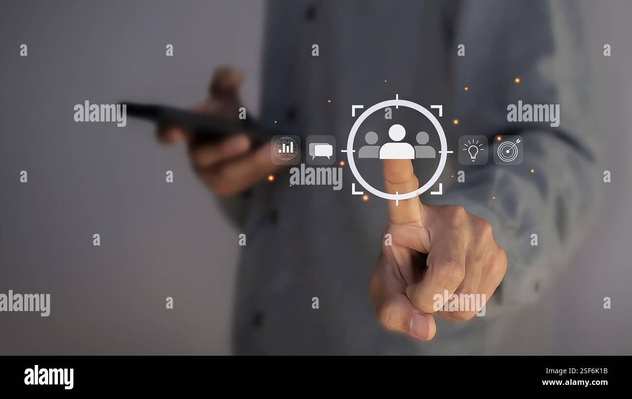 The concept of targeting marketing for target customers Stock Photo - Alamy