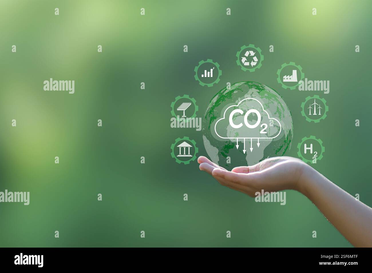 The carbon neutral concept reduces CO2 emissions, reducing global ...